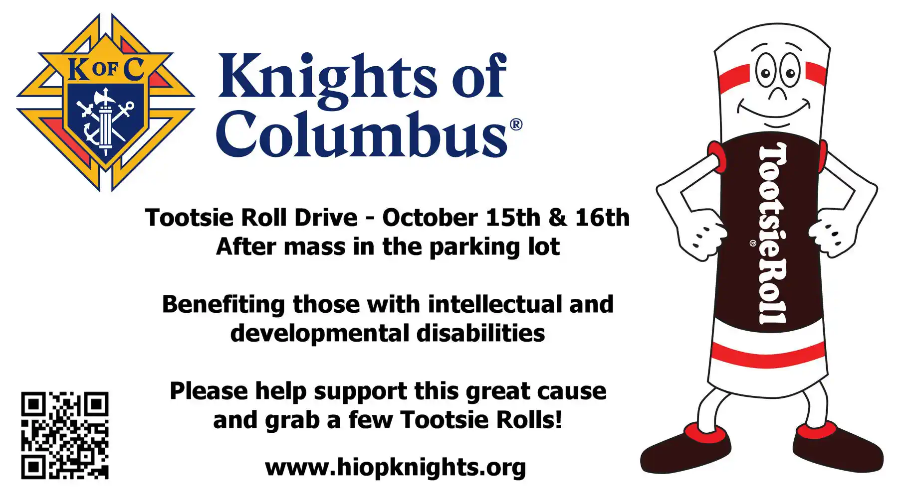 Knights of Columbus | Eugene A Baker, Sr. Council 11215 | Tootsie Roll ...